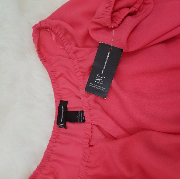 INC International Concepts | Tops | Nwt Inc Coral Keyhole Faux Wrap ...